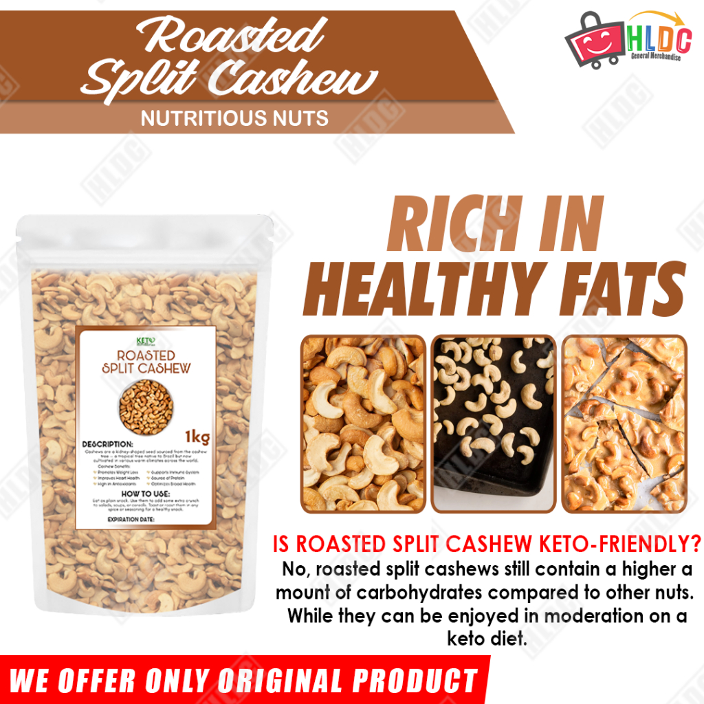Roasted Split Cashew 1kg | Shopee Philippines