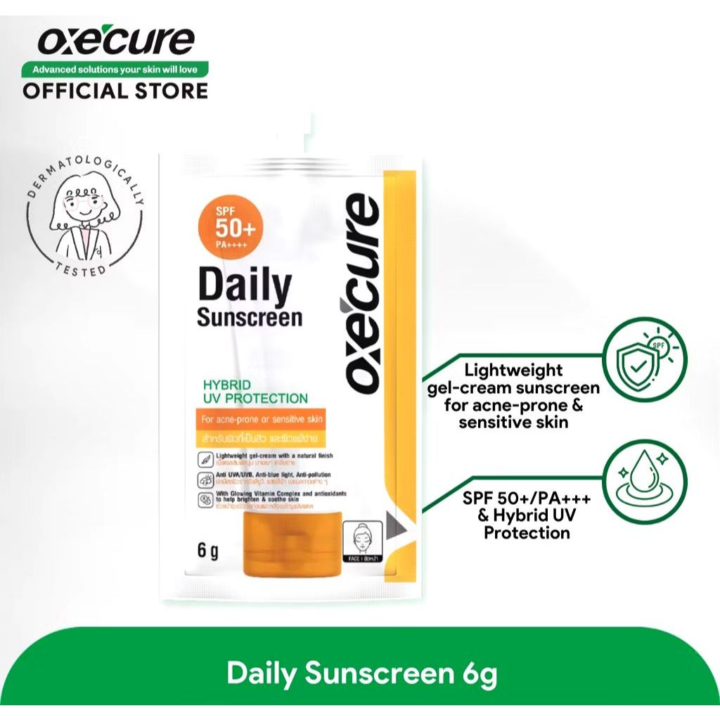 Oxecure Daily Sunscreen SPF 50+/PA++++ 6g | Shopee Philippines