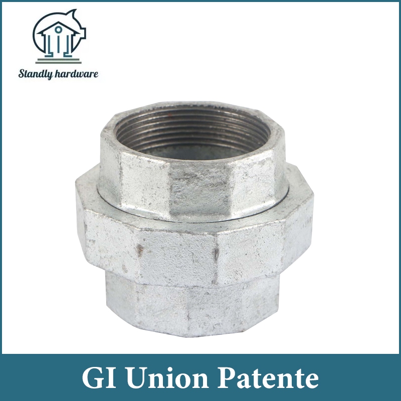 Mech Galvanized Iron (GI) Union Patente 1/2" / 3/4" / 1" / 1-1/4" / 1-1 ...
