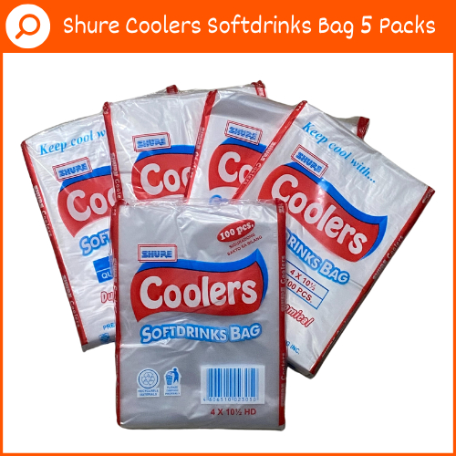 Shure Coolers Plastic Softdrinks Bag Makapal Bundle 5 Packs ( 100 pcs ...