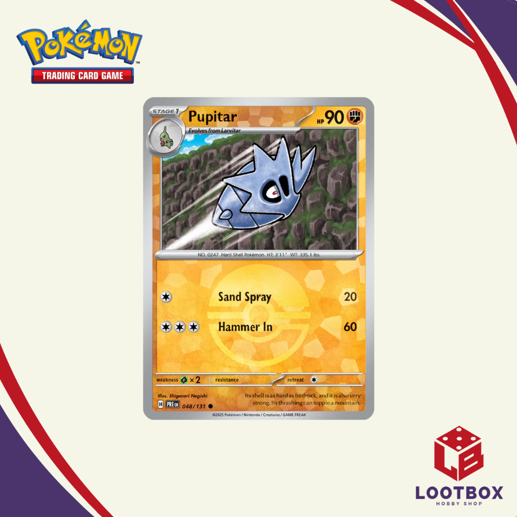 Pokemon Card Game: Pupitar (Pokeball) - Prismatic Evolutions | Shopee ...