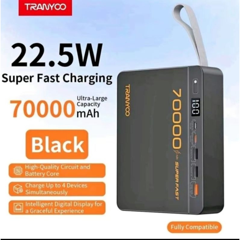 Tranyoo Powerbank 70,000Mah Original 1 year warranty | Shopee Philippines