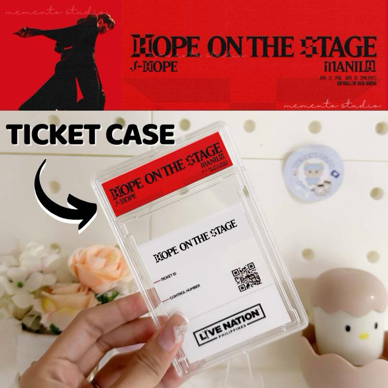BTS J-HOPE Hope On The Stage Acrylic Concert Ticket & Photocards Case ...
