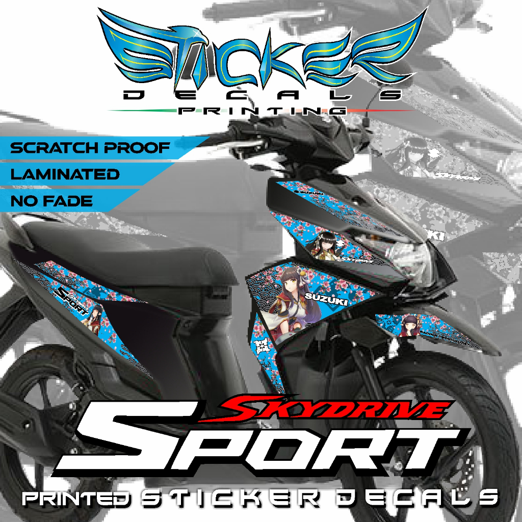 Skydrive Sport Hinoa (Customized Design) Sticker Decals | Shopee ...