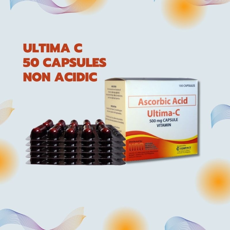 Ultima C 50 Capsules – Non-Acidic | Antioxidant | Stomach-Friendly ...