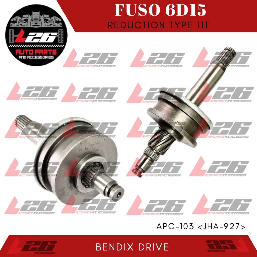 11Teeth Bendix Drive Starter Clutch Gear for Fuso 6D15 11T Reduction ...