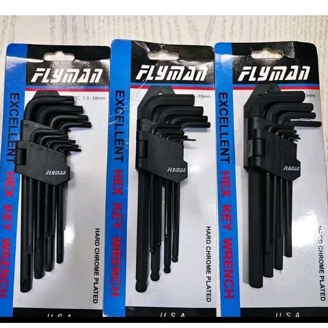 orig flyman Allen wrench (bullpoint)(hex)(star') sold per piece ...