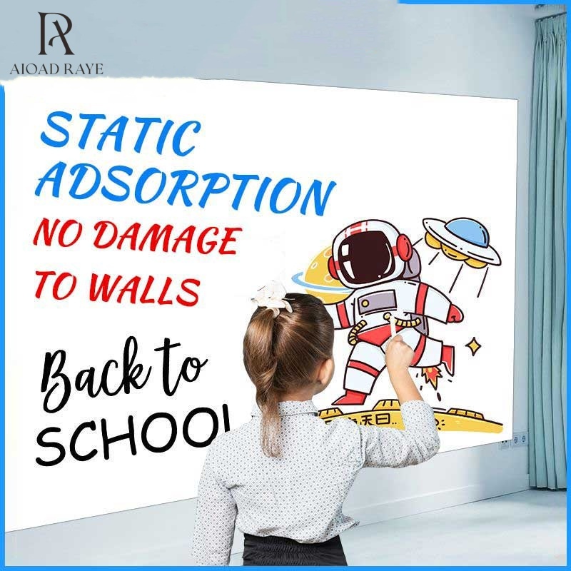 Reusable Static Walls Whiteboard Electrostatic Adsorption Wall Sticker ...