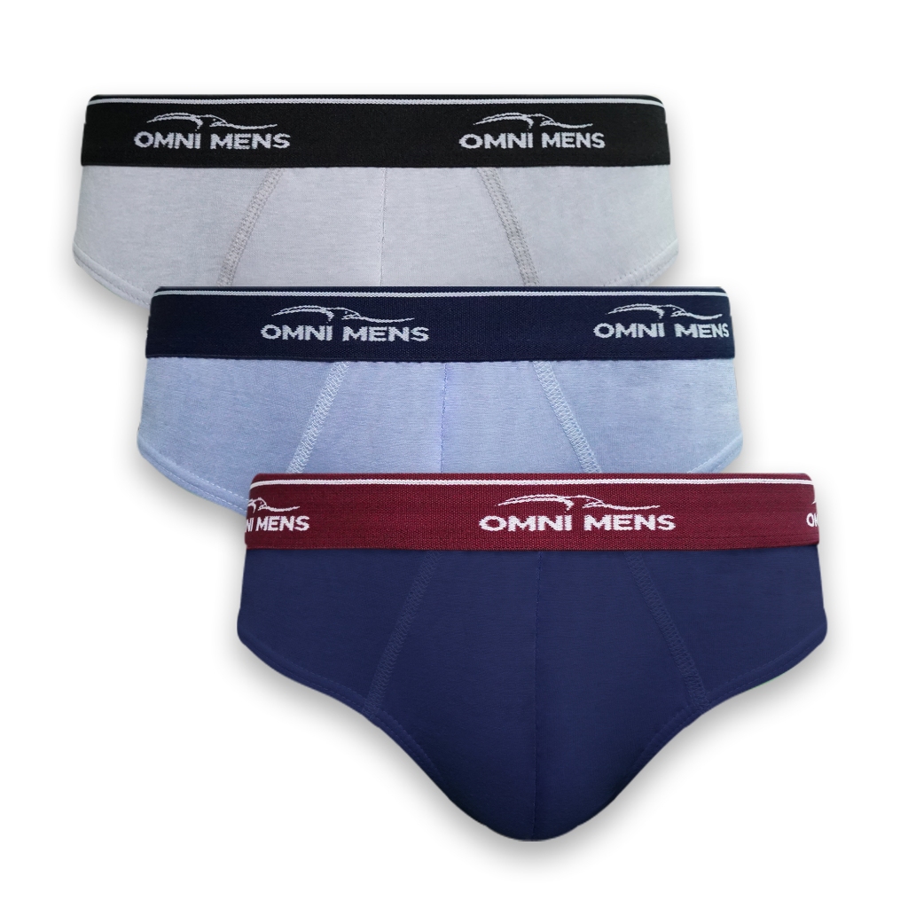 OMNI By SO-EN Men's 3in1 Adonis Collection Cotton Hipster Outside ...