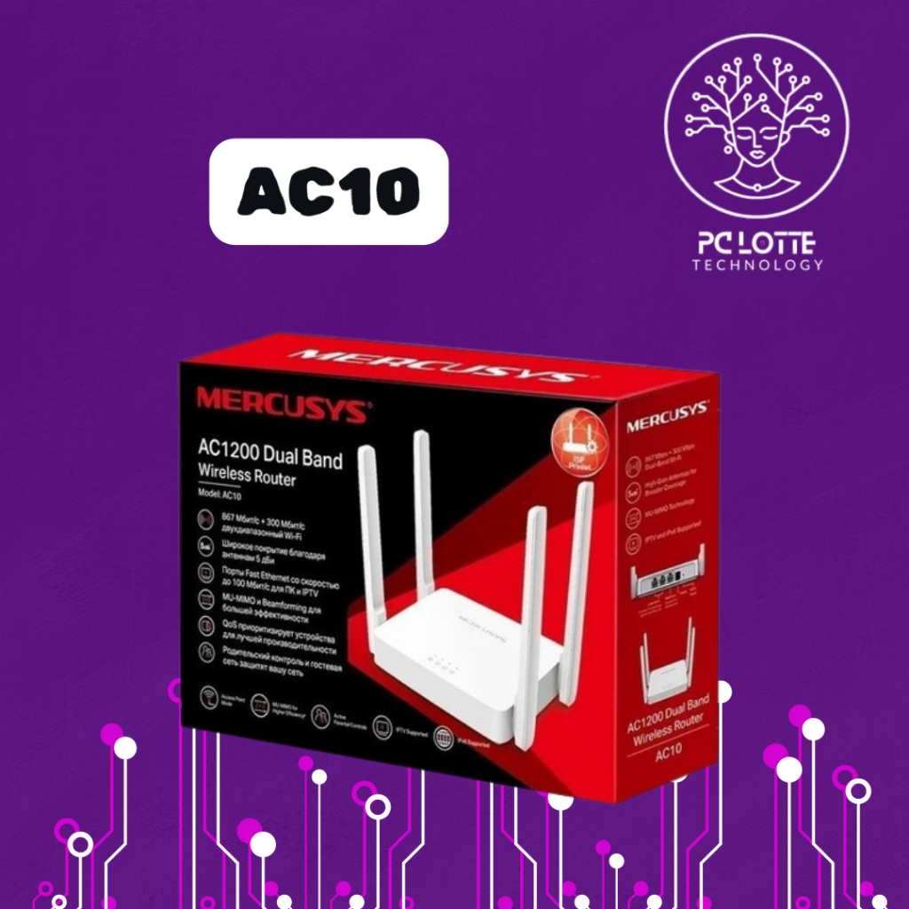 Mercusys AC10 AC1200 Dual-Band Wi-Fi Router | Shopee Philippines