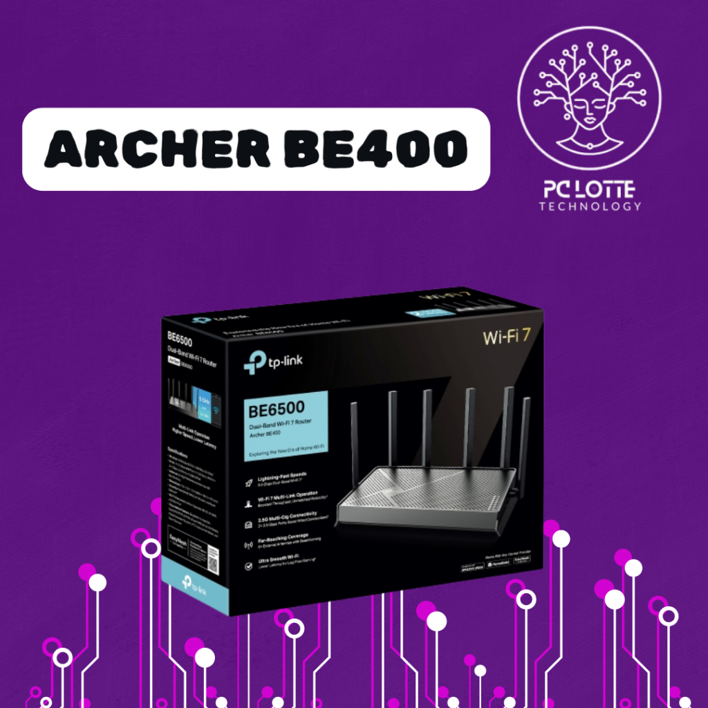 TP-Link Archer BE400 | BE6500 Dual-Band Wi-Fi 7 Router | Shopee Philippines
