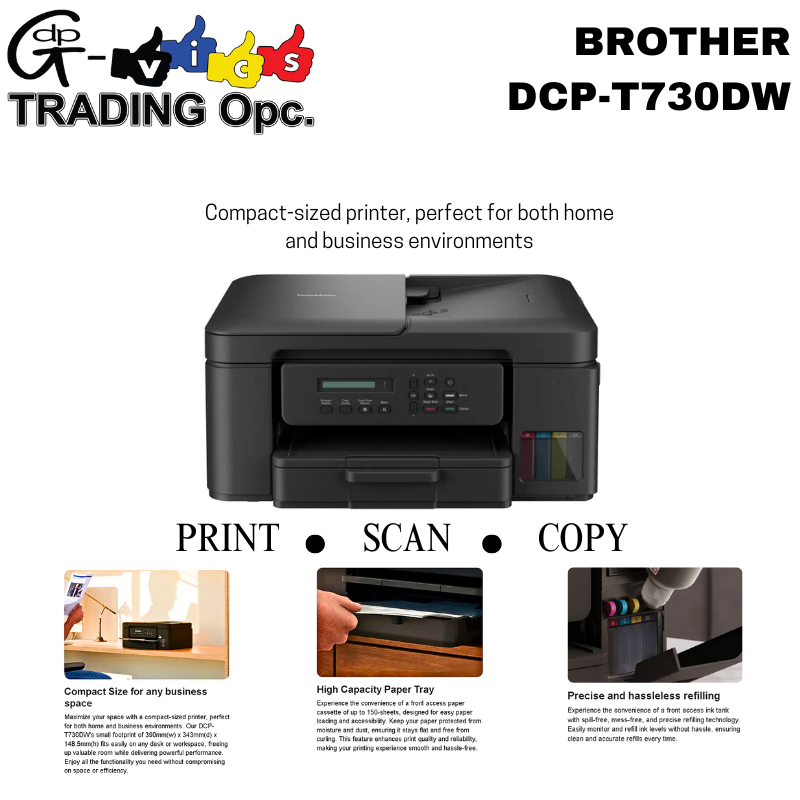 Brother DCP-T730DW Ink Tank Printer | Shopee Philippines