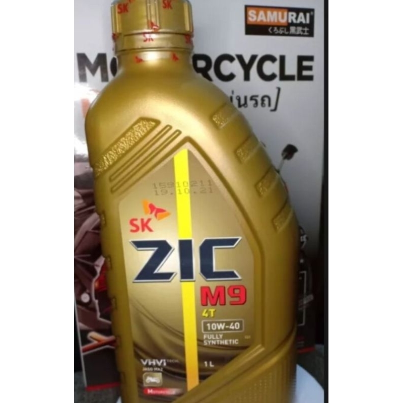 ORIGINAL ZIC ENGINE OIL M9 10W-40 Fully Synthetic 800ml,1liter | Shopee ...
