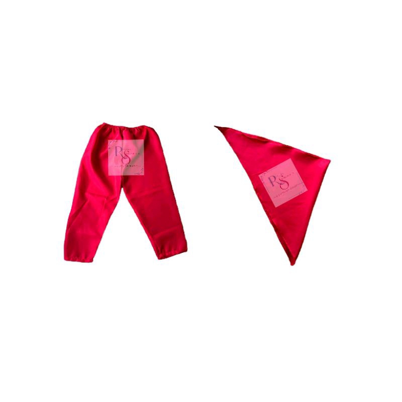 Katipunero Costume Red Pajama and Panyo for Kids | Shopee Philippines