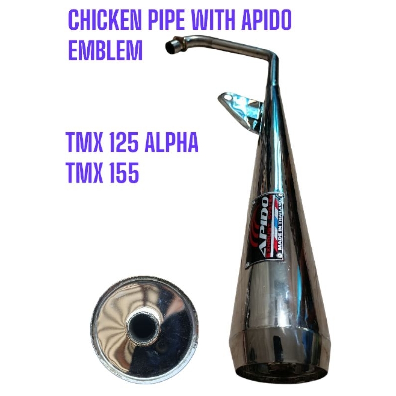 CHICKEN PIPE WITH APIDO EMBLEM FOR TMX ALPHA 125 | 155 | Shopee Philippines
