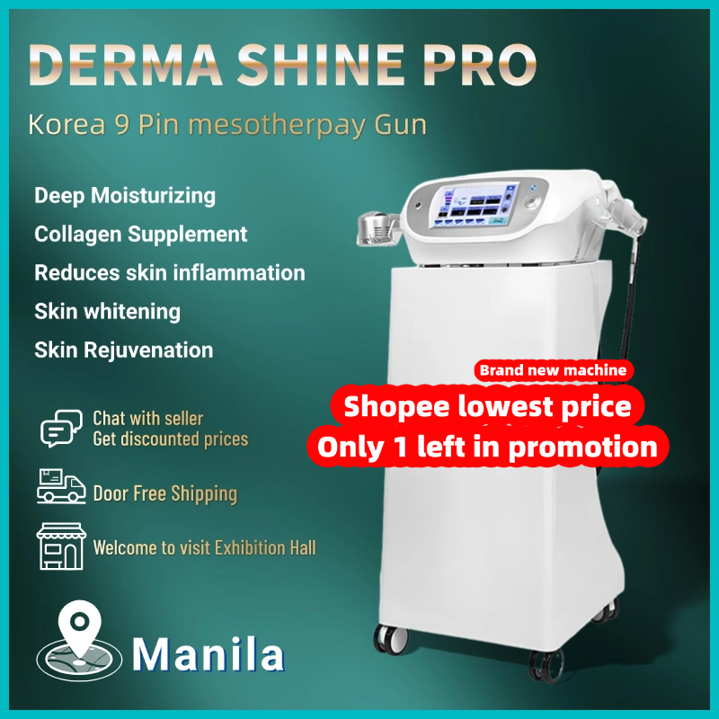 DermaShine Pro Mesotherapy Gun prp Korea Multi 9 Pins Needles Water ...