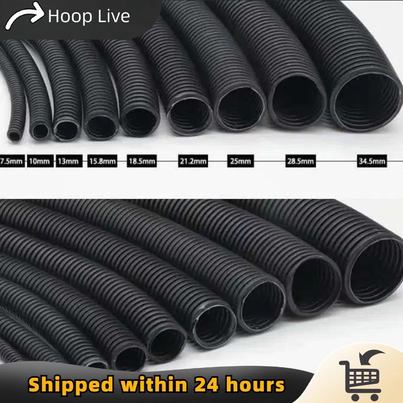 Insulated fireproof PP bellows nylon wire harness sleeve Cable sleeve ...