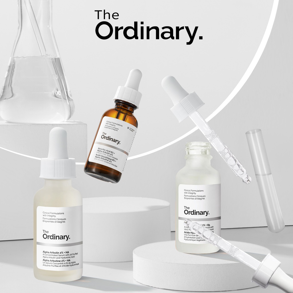 The Ordinary Brightening Set Vitamin C Alpha Arbutin Hyaluronic Acid ...