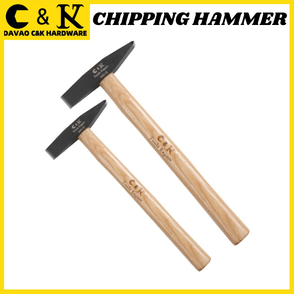 [CK04-05] Welding Chipping Hammer Wooden Handle 300G/500G Slag Hammer ...
