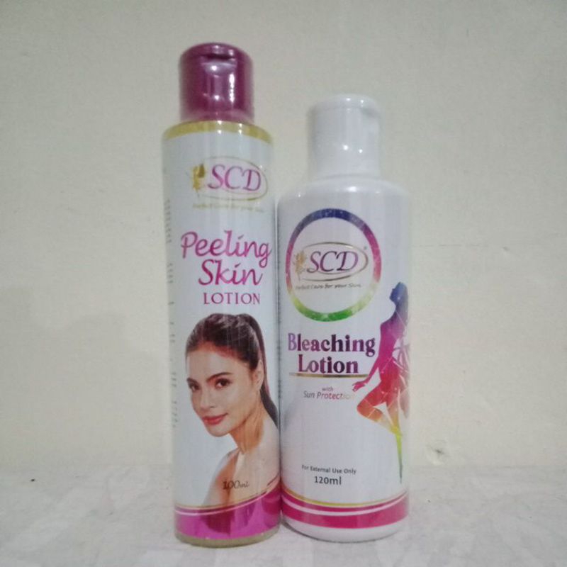 Duo SCD Peeling Skin Lotion 100ml+SCD Bleaching Lotion with Sun ...