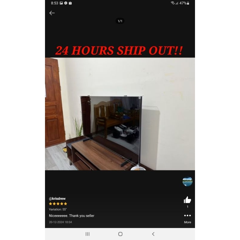 customized size acrylic tv protector anti smash | Shopee Philippines