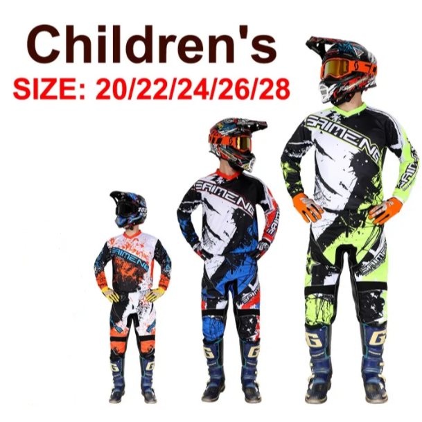Cyclex Pro Racing Motocross Gear Set MX Jersey And Pants KIDS RACE GEAR ...
