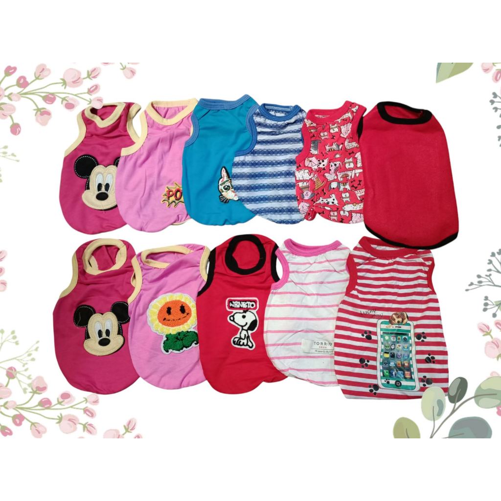 ( 24PCS ) Pet sando assorted design no choosing design" for pet dogs ...