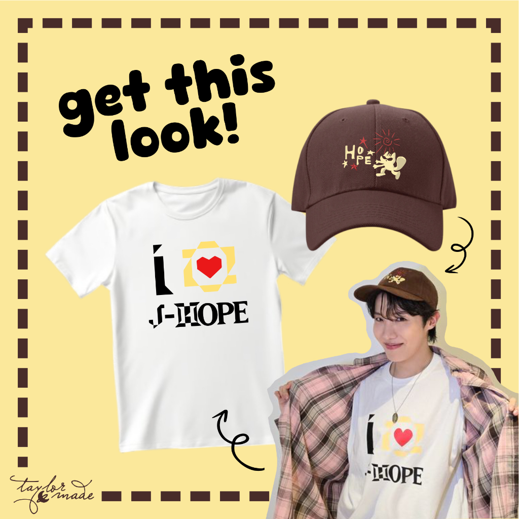 I HEART J-HOPE TSHIRT | HOPE ON THE STAGE TOUR CAP - Fan-made Merch ...