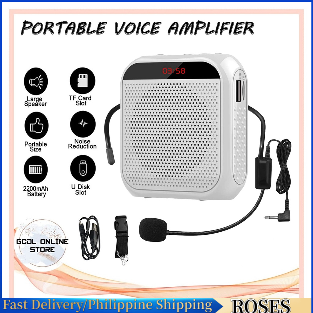 Mini Portable Voice Amplifier Megaphone Wired Lapel For Teachers,Tours ...
