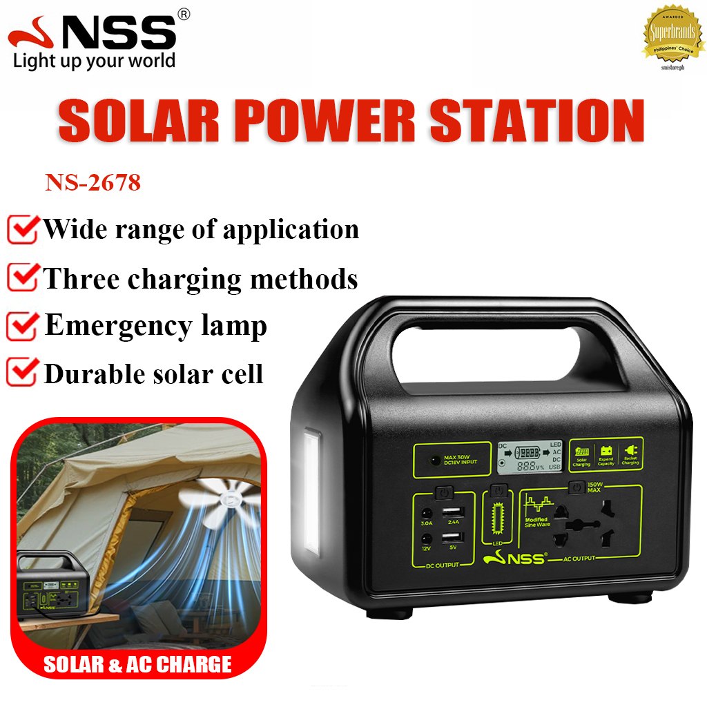 NSS 220V 150W Solar Power Station Multifunction Portable Solar ...