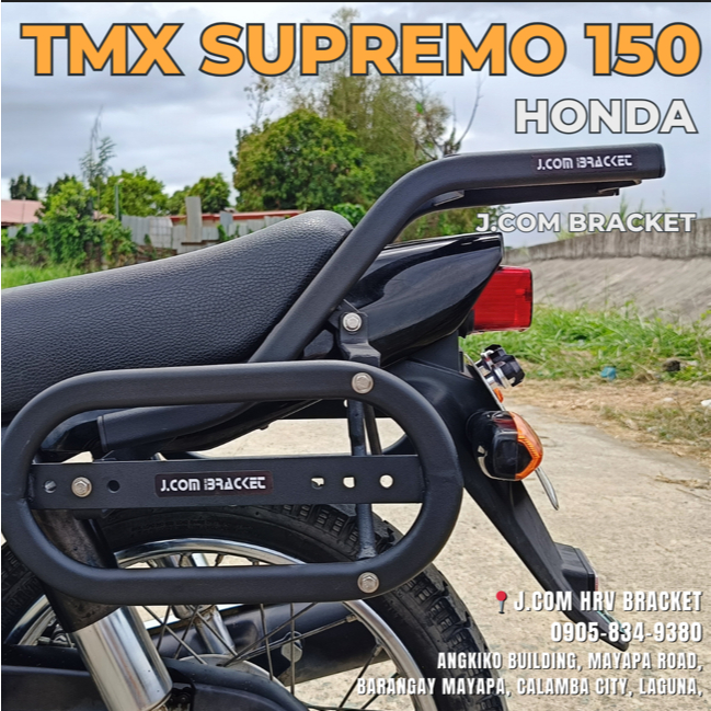 HONDA TMX 150 SUPREMO HEAVY DUTY TOPBOX BRACKET and SIDE PANNIER ...