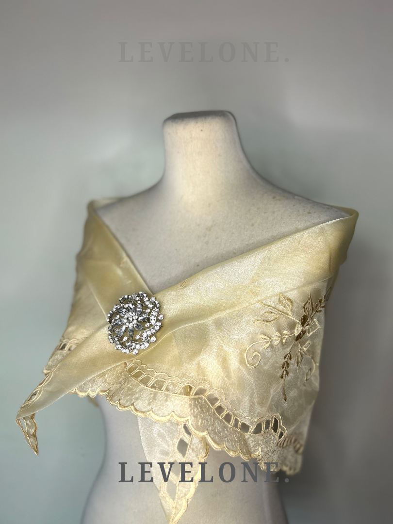 Filipiniana Alampay ( Cutwork Embroidered ) | Shopee Philippines