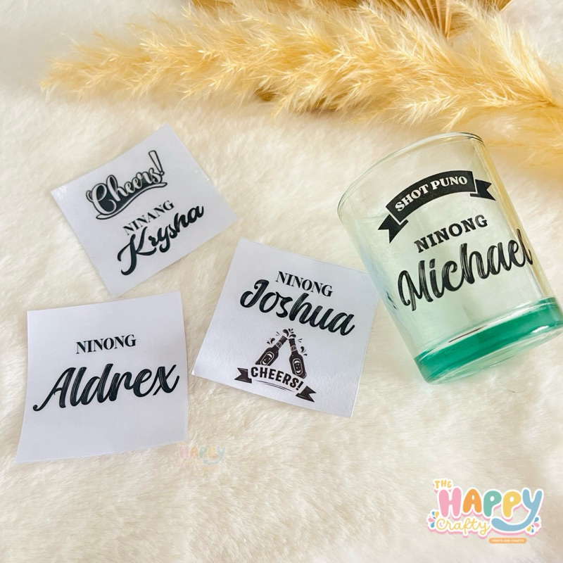 Shot glass clear sticker | Clear sticker | Shopee Philippines