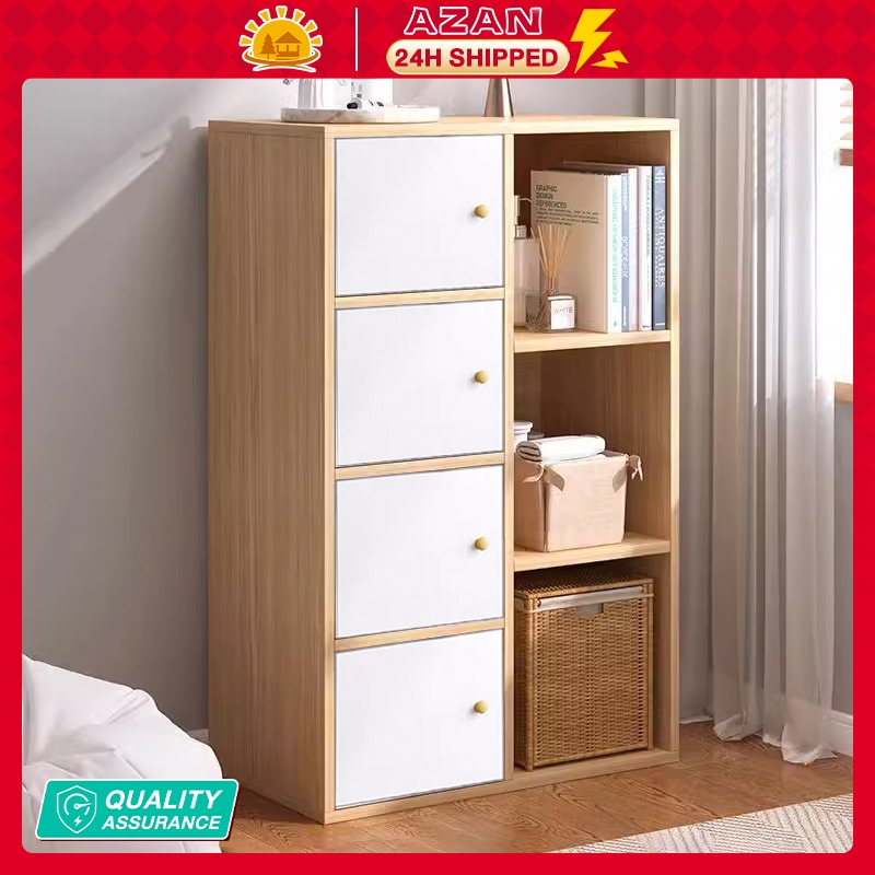 4/3 Layer Wooden Cabinet Simple Storage Cabinet Chest Of Drawers Small ...