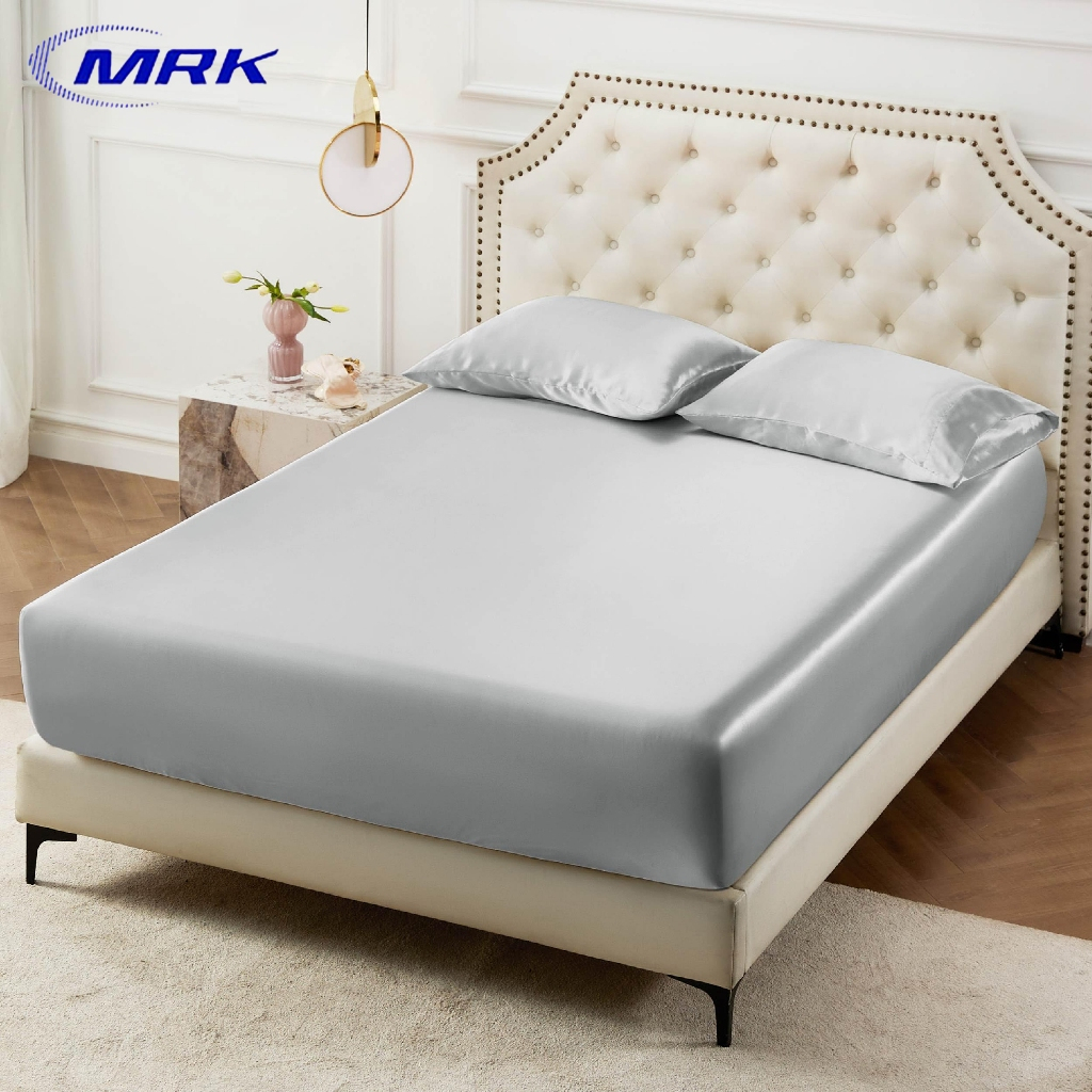 Satin Silk Bedsheet Full Garterized Sheet Soft Cool Touch Satin ...