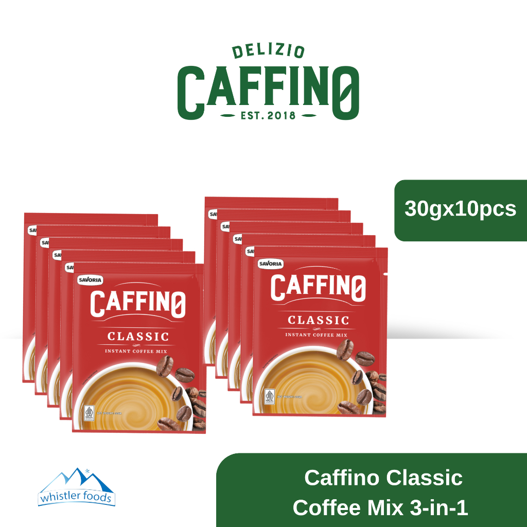 Caffino 3-in-1 Classic Instant Coffee Mix (30g x 10pcs) | Shopee ...