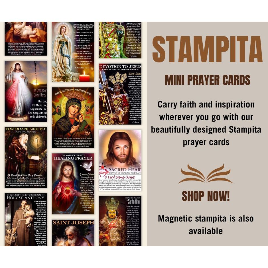 Stampita, Mini Prayer Card, Pocket Size Devotional Cards | Shopee ...