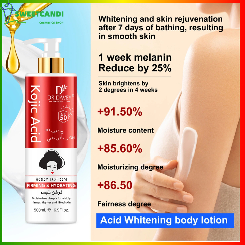SCCS~Buy 1 Take 4 5pcs Dr.Davey Spf50 Kojic Acid Body Lotion Firming ...