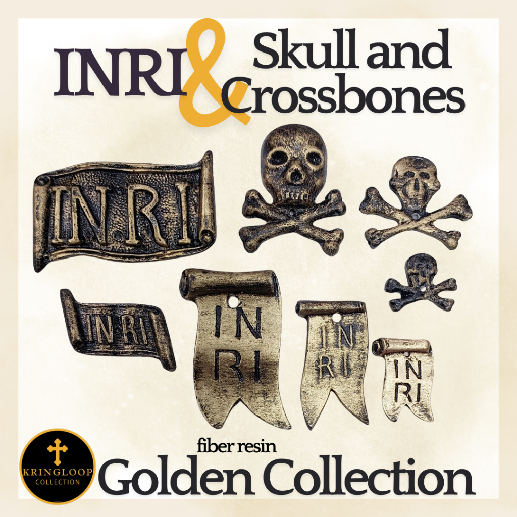 INRI & Skull with Crossbones GOLD Collection (Kringloop Collection ...