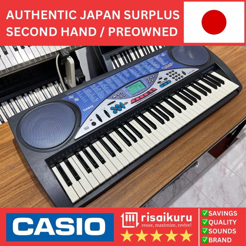Casio LK-55 Keyboard Piano Organ 61 Keys Touch Response Japan Surplus ...