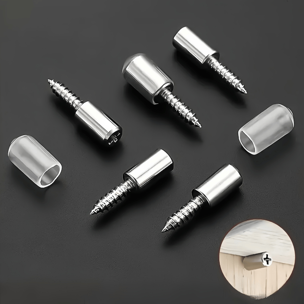 50set Self-Tapping Screws,Cabinet Laminate Support,Shelf Pins With Non ...