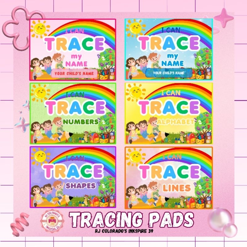 TRACING PADS for Beginners (Name, Alphabet, Shapes, Lines, Numbers ...