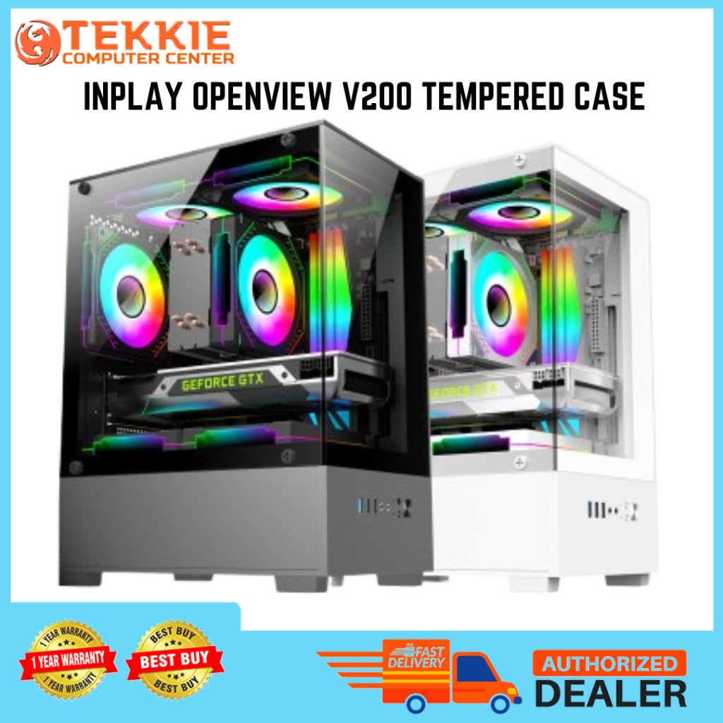 INPLAY OPENVIEW V200 TEMPERED CASE (BLACK | WHITE) | Shopee Philippines