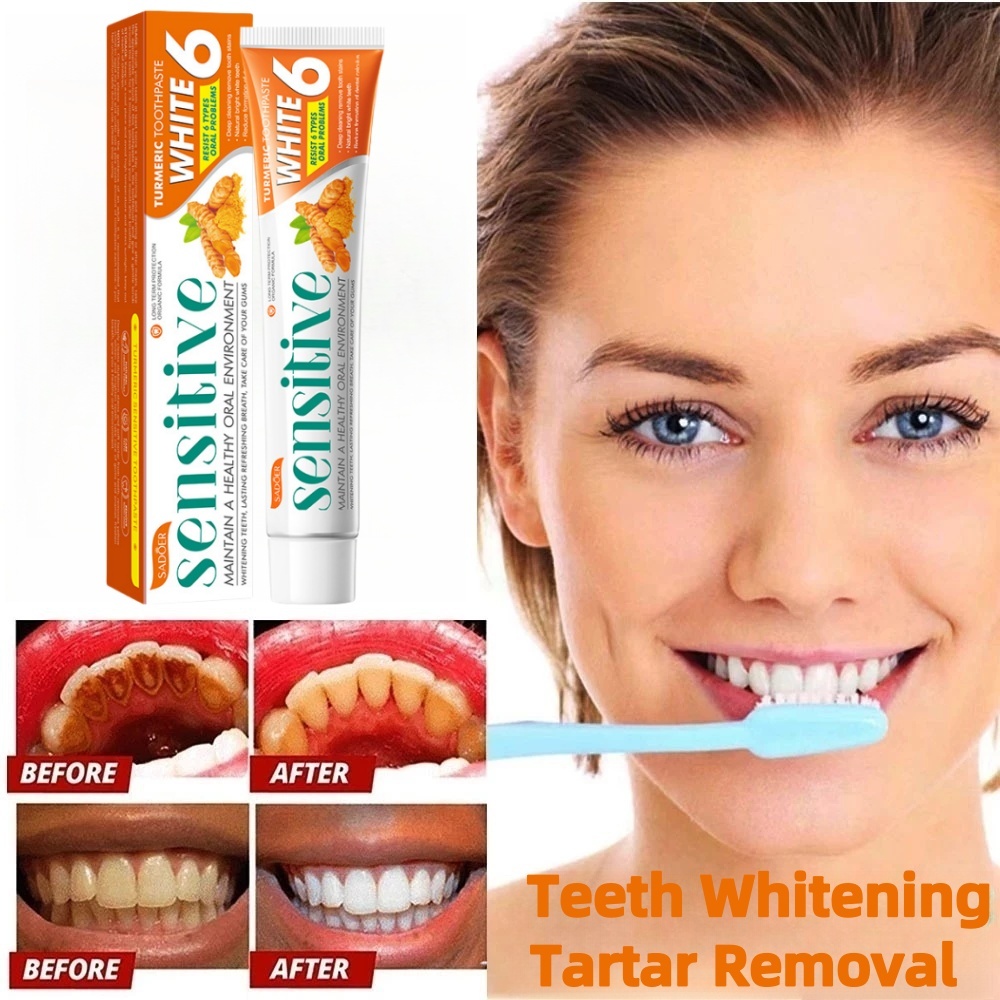 Natural Teeth Turmeric Toothpaste Tartar Removal for Teeth Fresh Deep ...