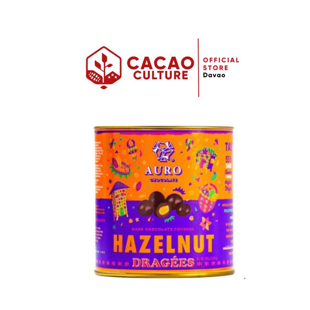 Auro Chocolate - Dark Chocolate Covered Hazelnut Dragees 180G | Shopee ...