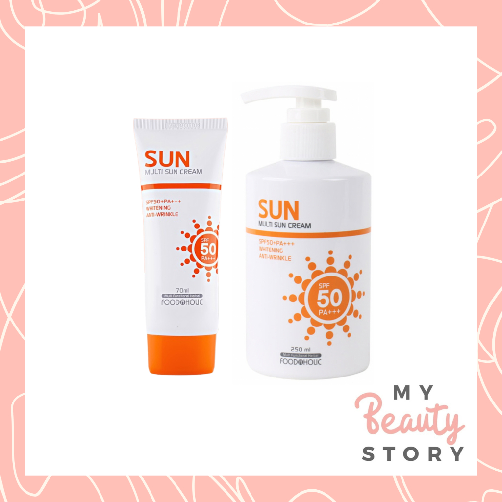 FOODAHOLIC Multi Sun Cream SPF50+ PA+++ 70ml | Shopee Philippines