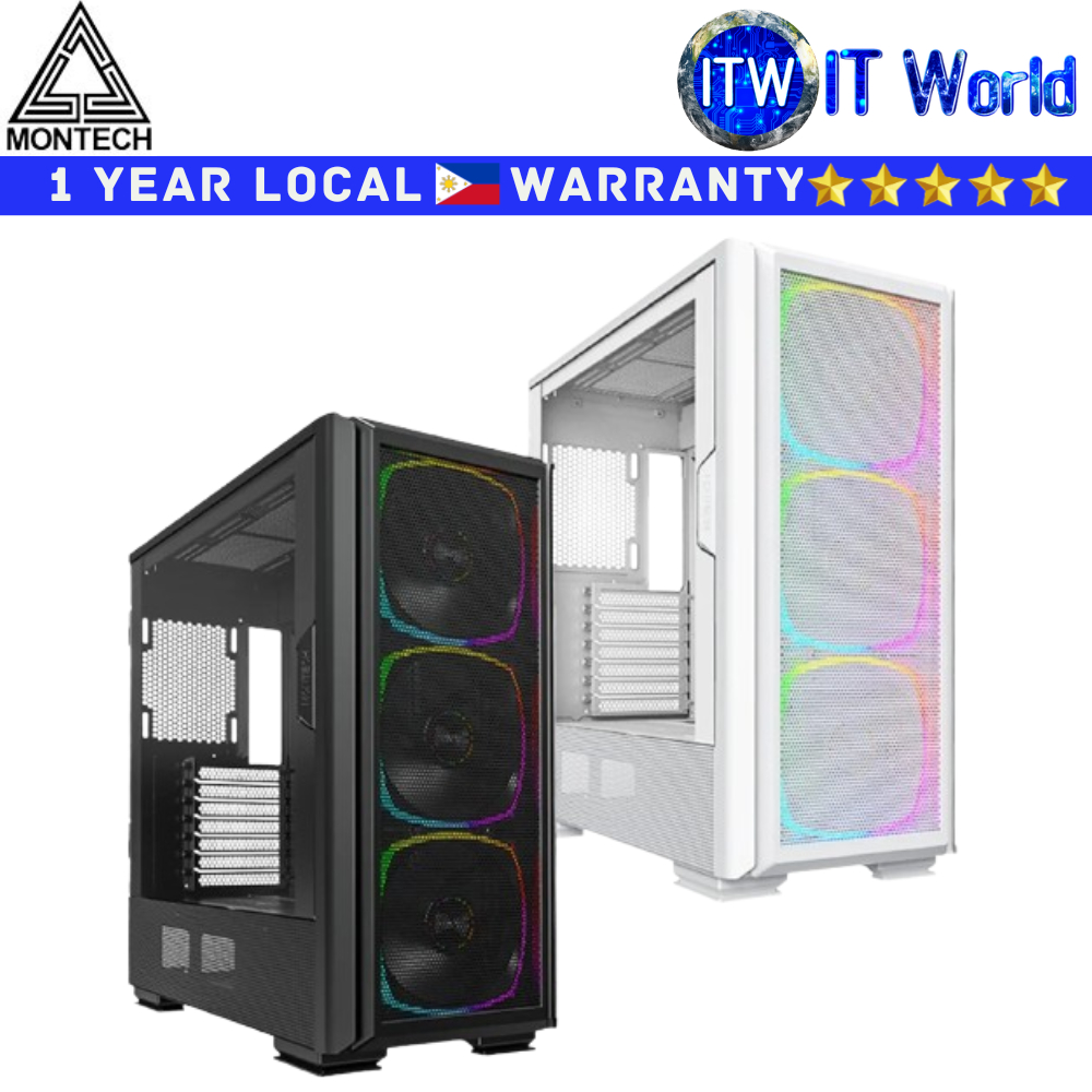 Montech Computer PC Case Sky Two GX Airflow-Focused (Black | White ...