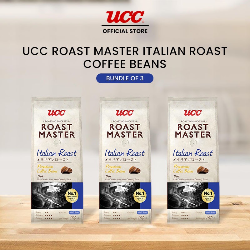 UCC Roast Master Italian Roast Coffee Beans 250g Buy 2, Get 1 at 50% Off (Bundle of 3) | Shopee ...