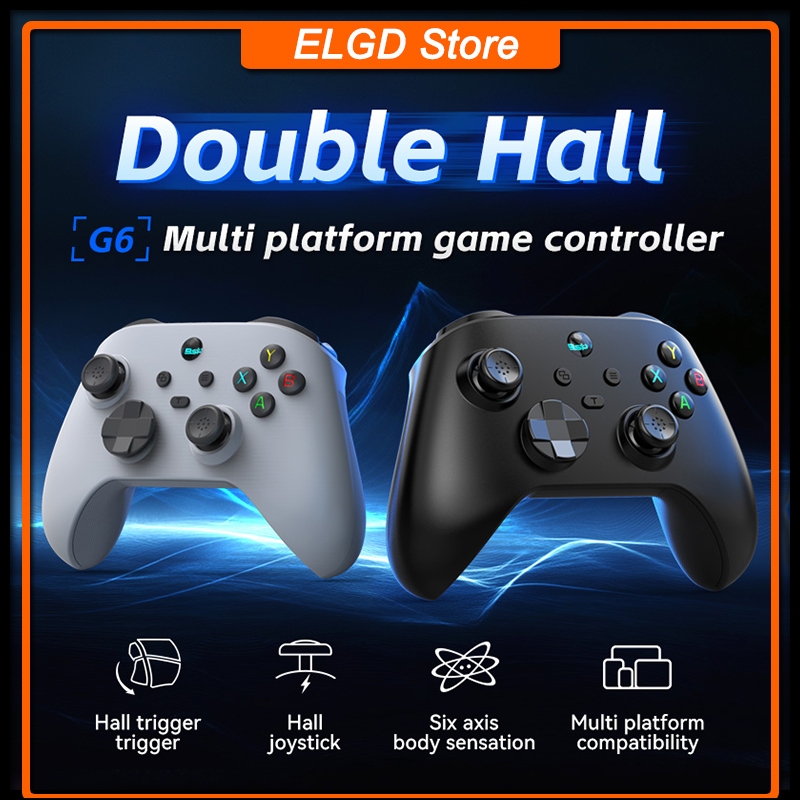 BSP G6 Wireless Game Controller Double Hall 5.3 BT Tri-Mode Gamepad Six ...