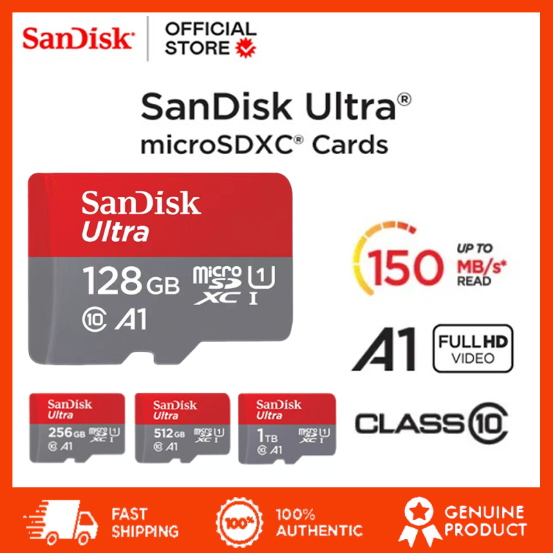 SanDisk SD Card 512GB Class 10 Ultra Micro SD Card Memory Card | Shopee ...